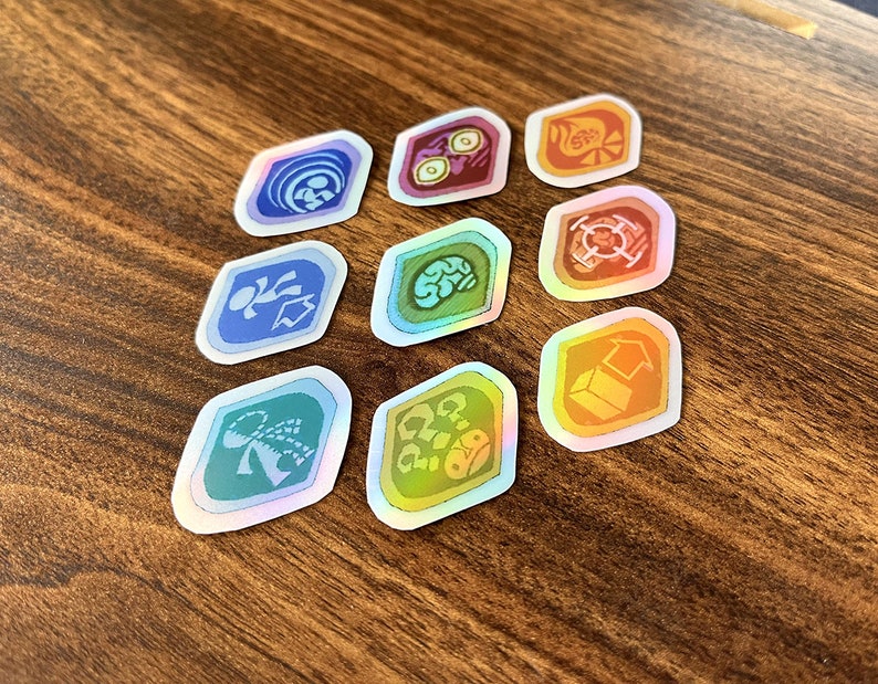 Psi-power Badge Holographic Vinyl Sticker Set - Psychonauts 1-inspired ...
