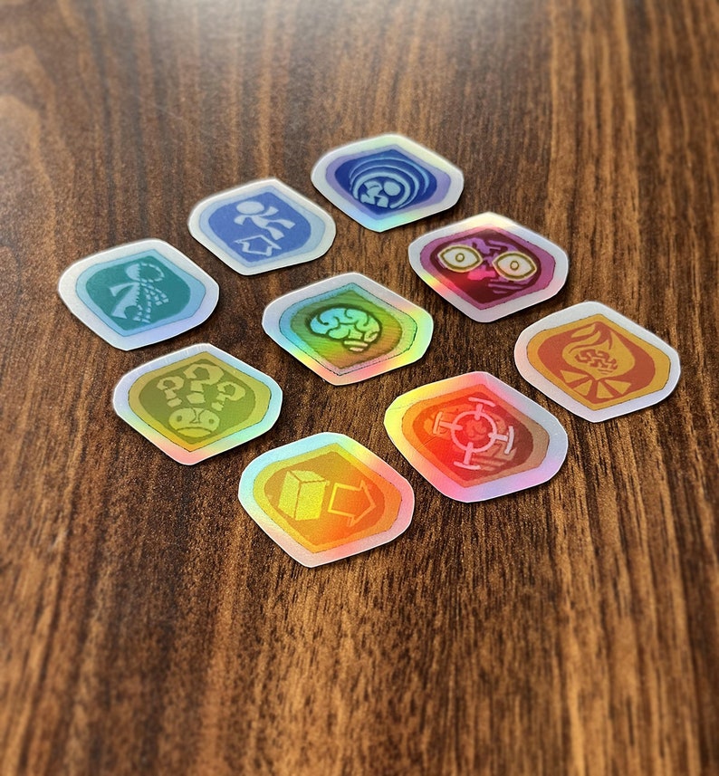 Psi-power Badge Holographic Vinyl Sticker Set - Psychonauts 1-inspired ...