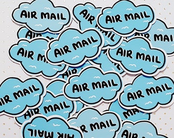 Air Mail Stickers | Etsy