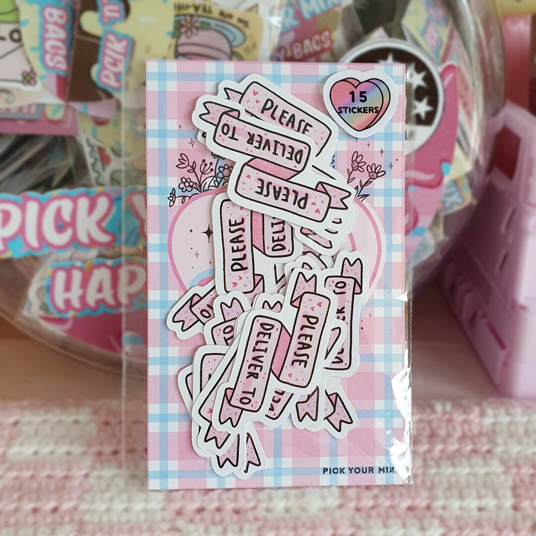 PDT Label Pink Ribbon, Banner - Etsy