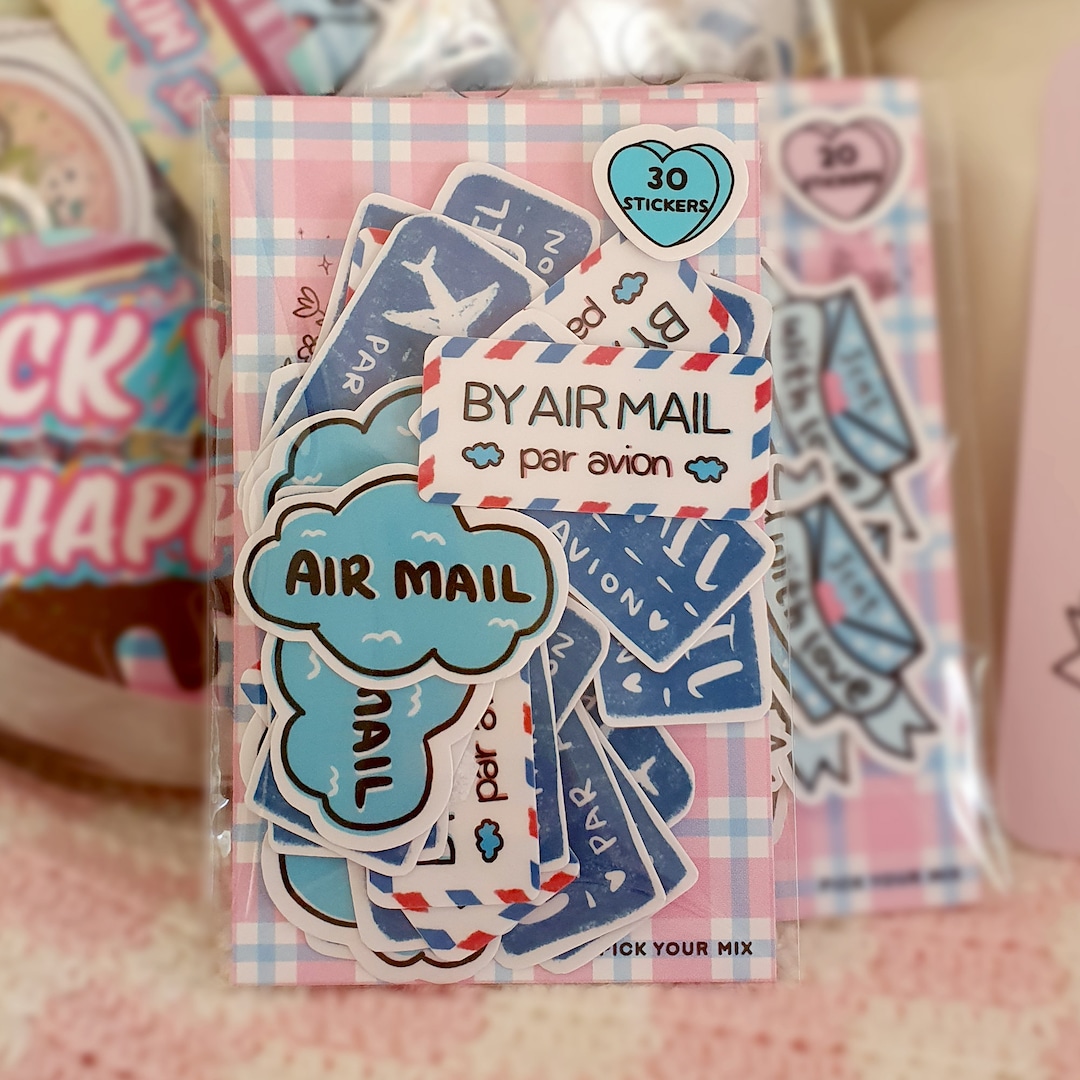 Air Mail Label Stickers - Etsy Australia
