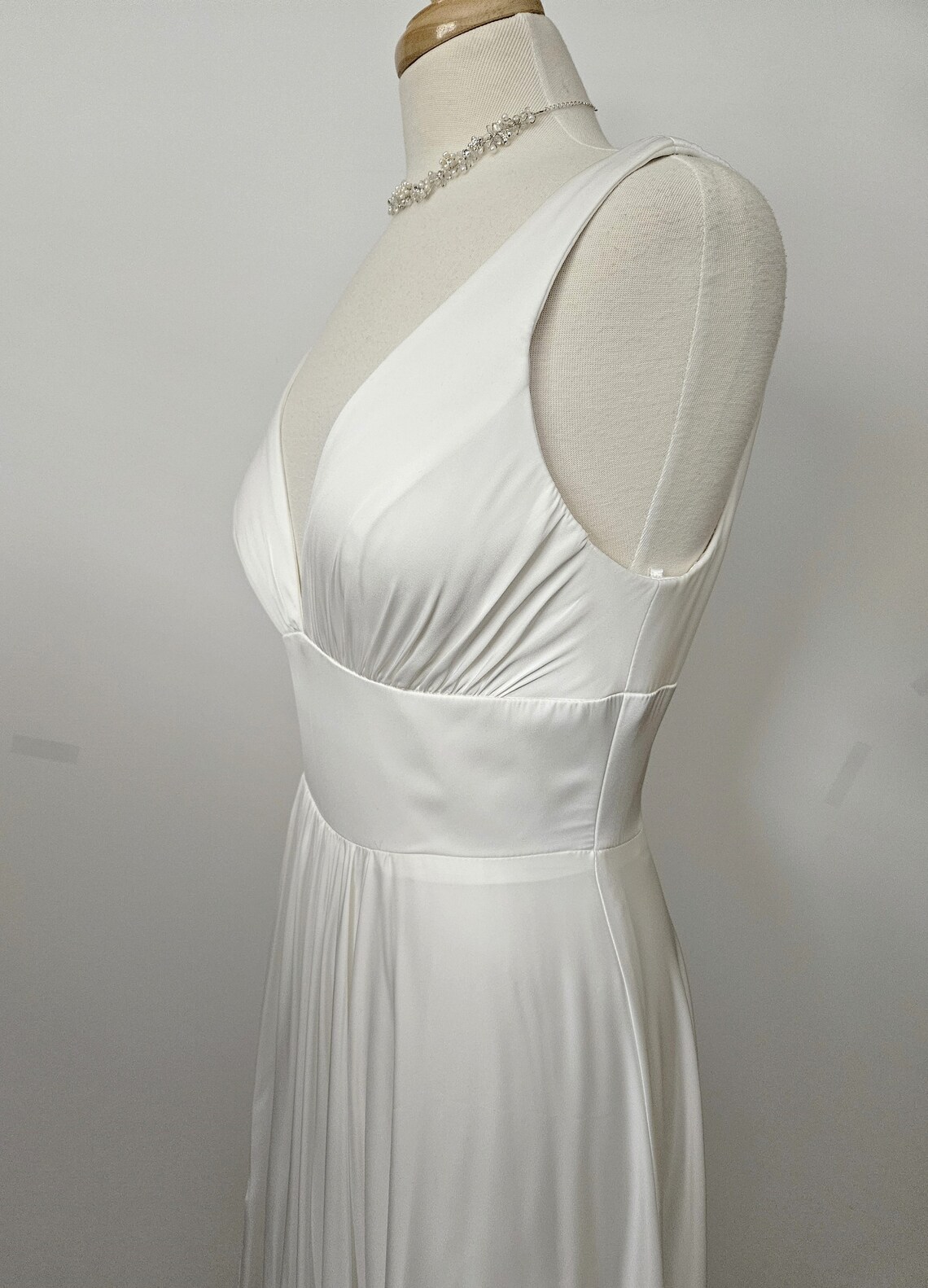 Wedding Gown, Silky Satin Form Fitting, Fully Lined Dress, Size 10 - Etsy