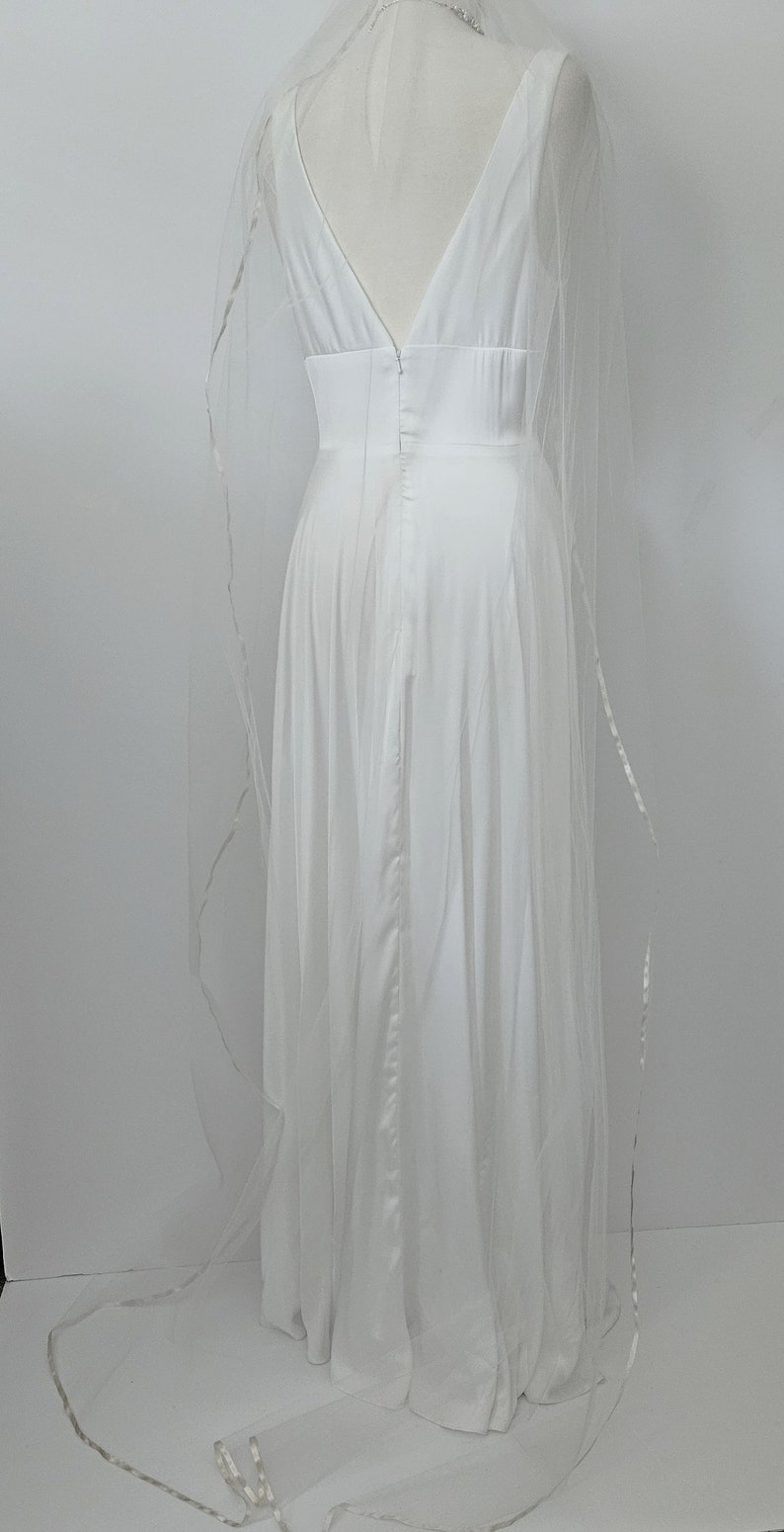 Wedding Gown, Silky Satin Form Fitting, Fully Lined Dress, Size 10 - Etsy