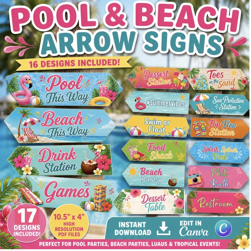 Directional Beach Signs - Etsy