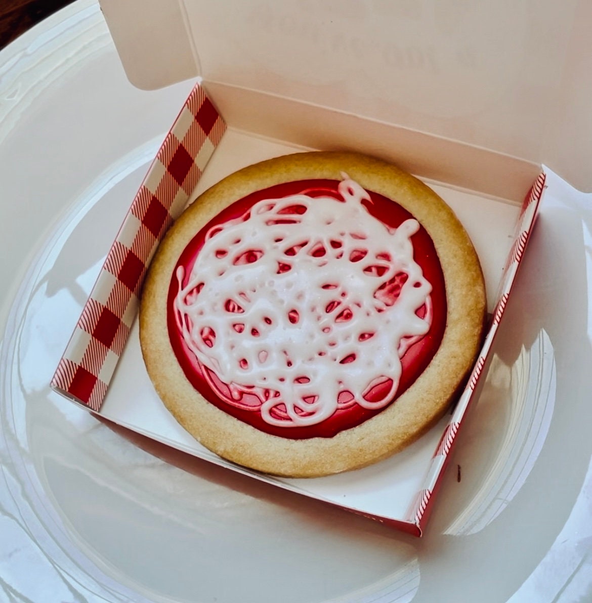 4 Valentine's Day Pizza Cookies - Etsy