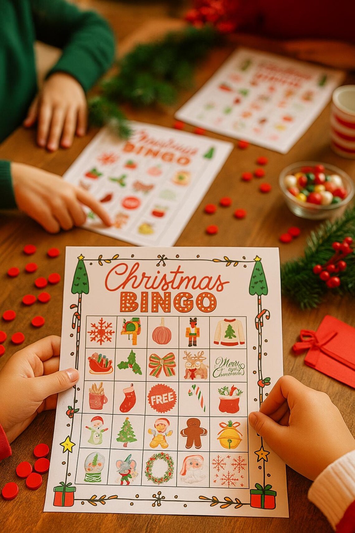 Christmas Bingo Game | Holiday Party Printable (20 Cards) - Etsy