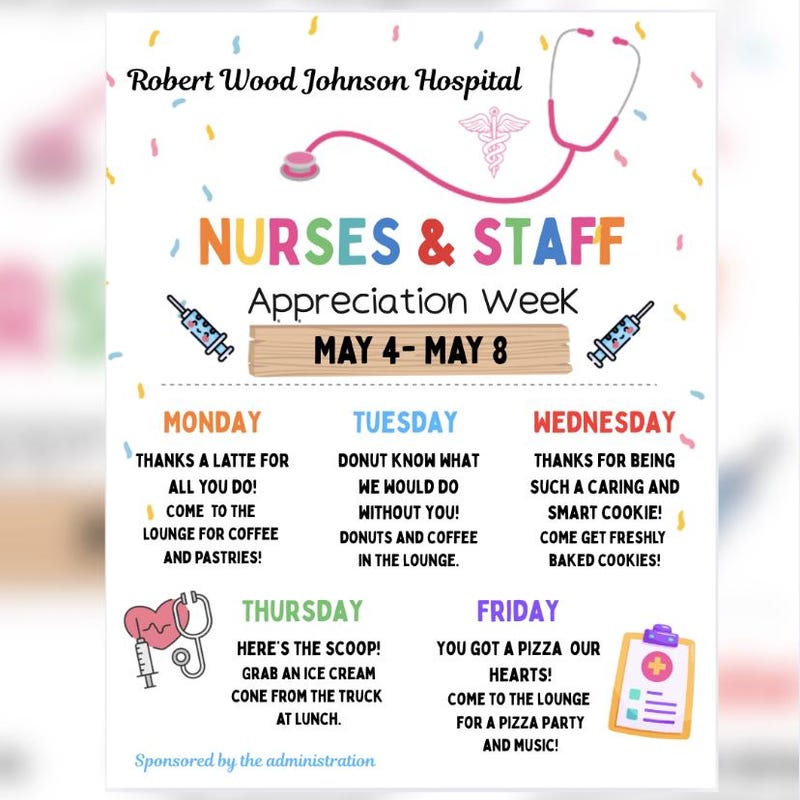 Happy Nurses Week Poster - Etsy