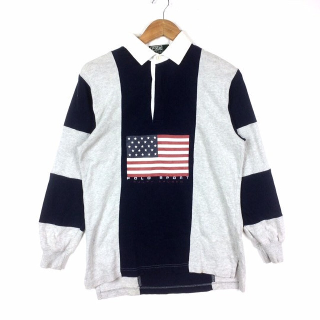 Rare!!! Vintage POLO SPORT RL Usa Flag by Ralph Lauren Collar Rugby ...