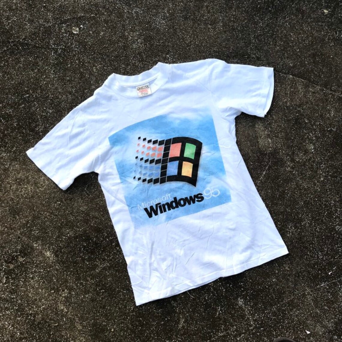 Rare Vintage MICROSOFT WINDOWS 95 Big Logo T-Shirt Made in | Etsy