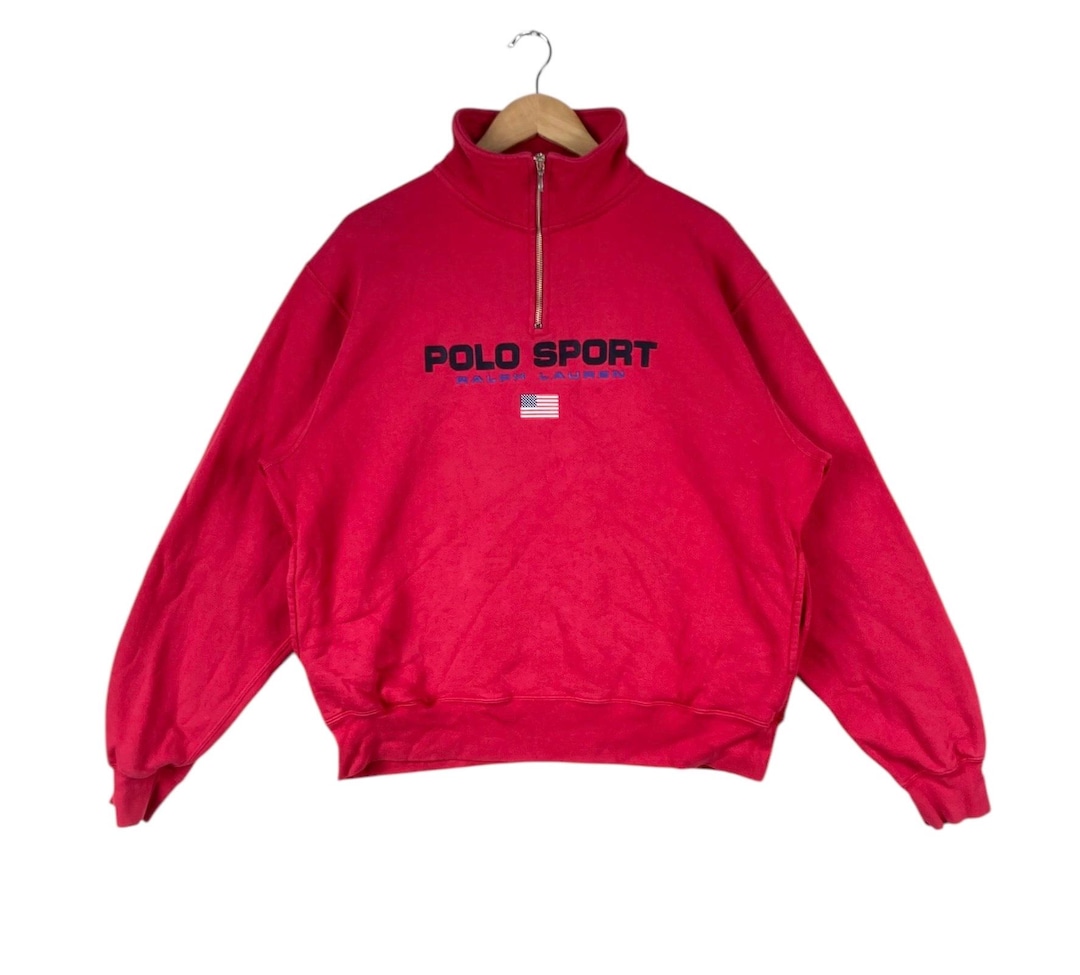 Rare!!! Vintage POLO SPORT Polo Ralph Lauren by Rl Half Zipper ...