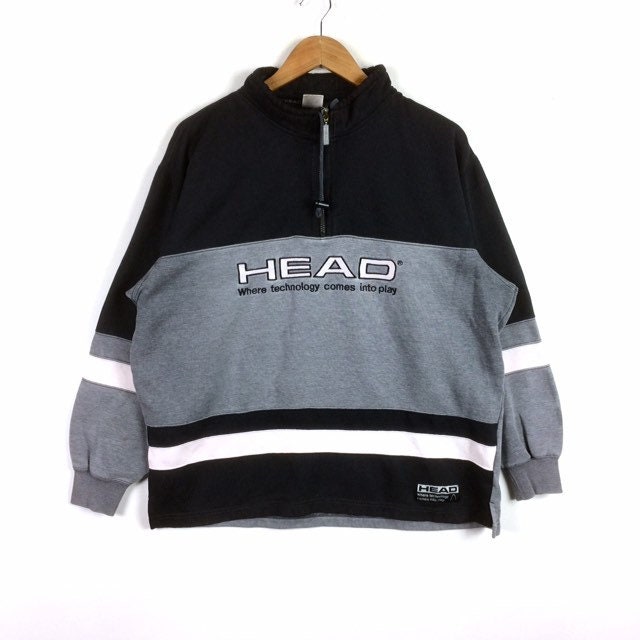 Rare!!! the Famous Sportswear HEAD SPORTS Since 1963 Half Zipper ...