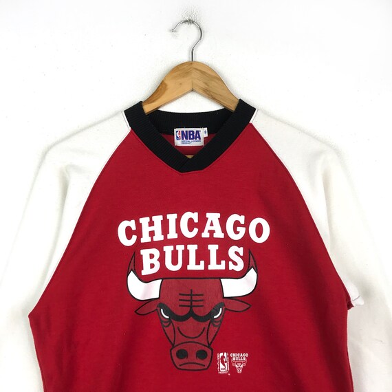 Rare!!! Vintage NBA CHICAGO BULLS Big Logo Original T… - Gem