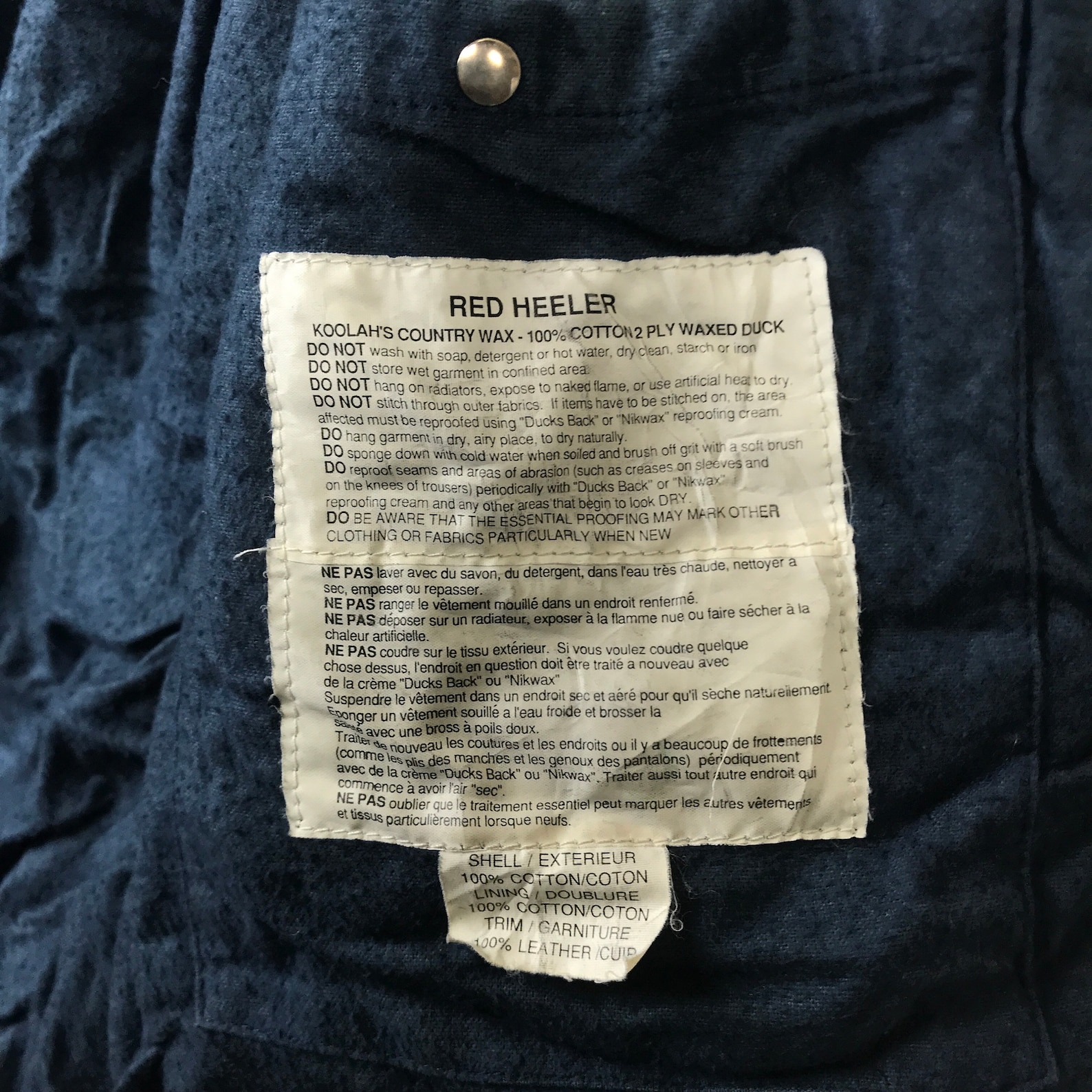 From Canada!!! Vintage KOOLAH MADE in CANADA Country Wax 2 Ply Waxed ...