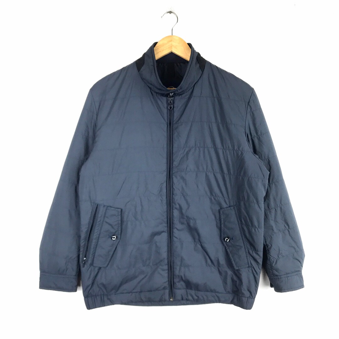 Rare!!! Vintage Plain HOOLIGAN SERGIO TACCHINI Dark Blue Colour Puffer ...