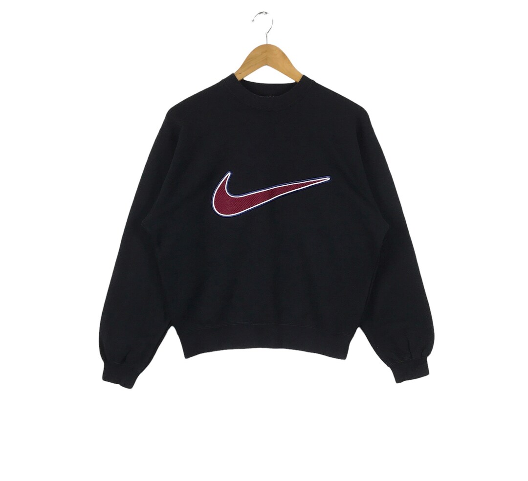 Rare!!! Vintage NIKE SWOOSH SPORTSWEAR Big Logo Crewneck Sweatshirt ...