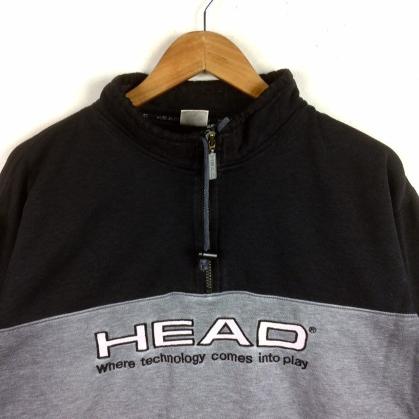 Rare!!! the Famous Sportswear HEAD SPORTS Since 1963 Half Zipper ...