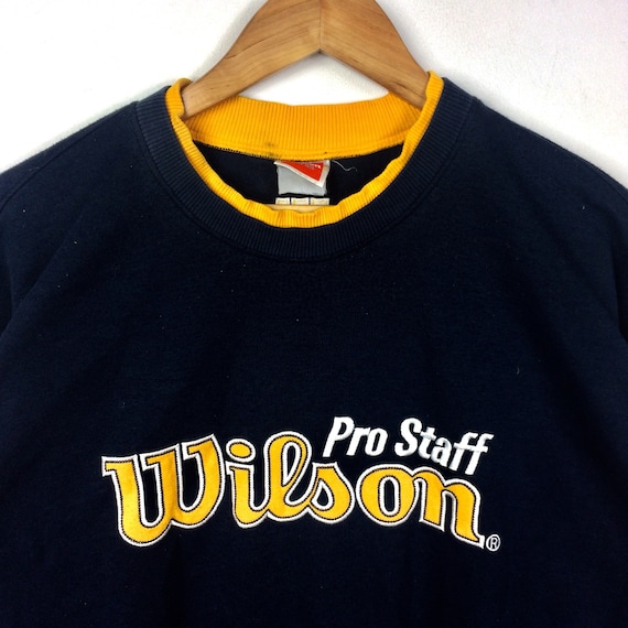 Rare!!! Vintage WILSON PRO STAFF Embroidery Crewneck … - Gem
