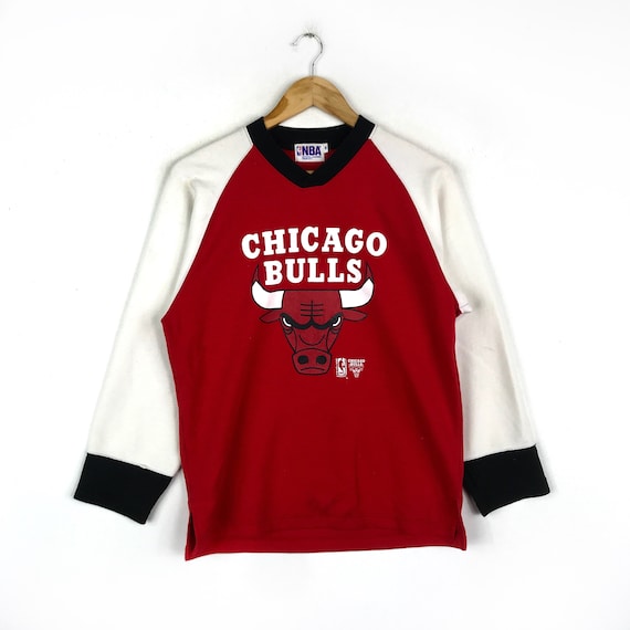 Rare!!! Vintage NBA CHICAGO BULLS Big Logo Original T… - Gem