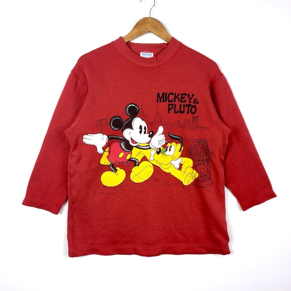 Rare!!! Vintage Disney Company MICKEY AND PLUTO Big L… - Gem