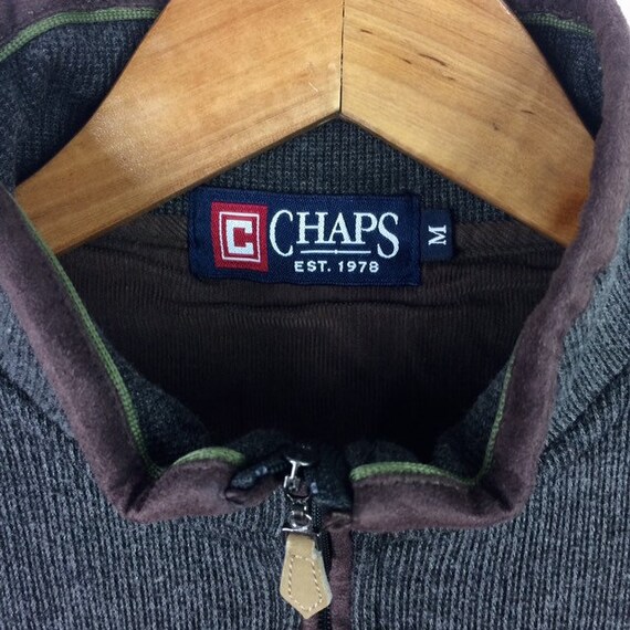 Rare!!! Vintage CHAPS RALPH LAUREN Small Logo Half Zi… - Gem