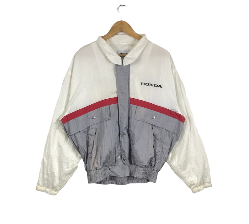 Racing Jacket Vintage HONDA RACING TEAM Bomber Light Windbreaker Jacket ...