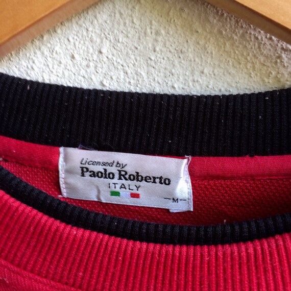 Rare!!! Vintage PAOLO ROBERTO ITALY Pr Logo Crewneck … - Gem