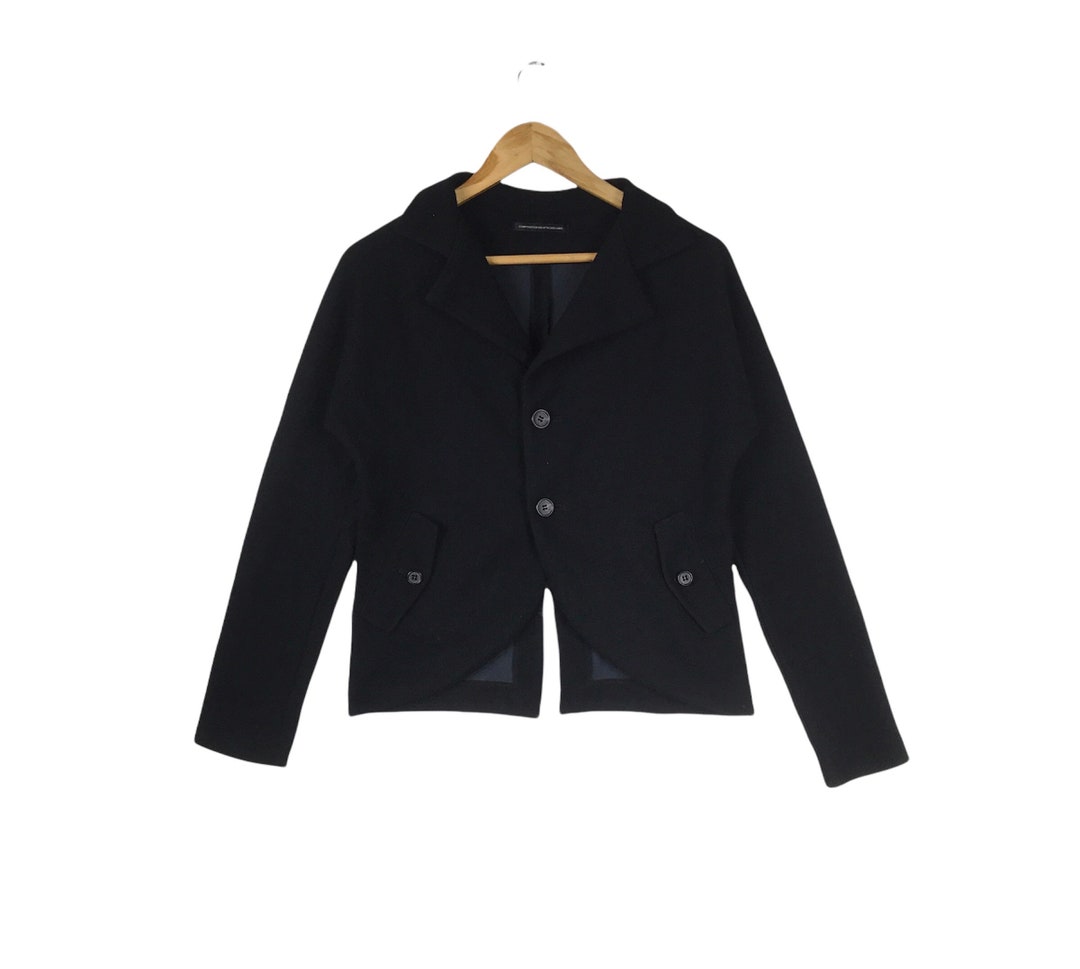 Japanese Designer!!! YOHJI YAMAMOTO Y’s RECONSTRUCTED Wool Coat Jacket ...
