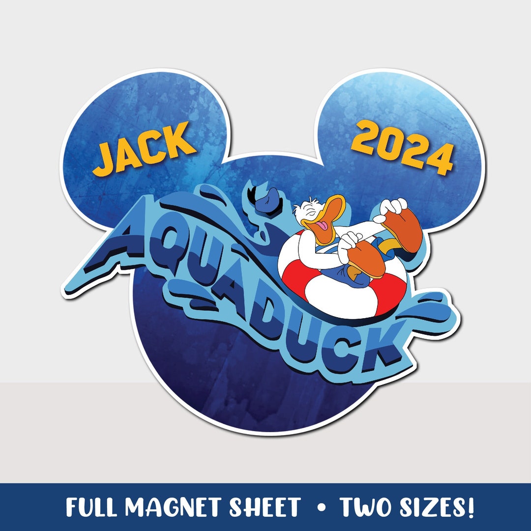 Aquaduck Disney Cruise Door Magnet, Disney Cruise Magnet, Donald Duck ...
