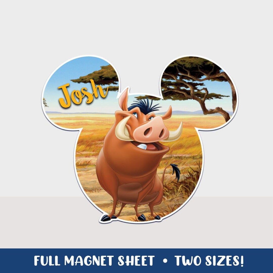 Disney Cruise Door Magnet, Pumba Cruise Magnet, the Lion King Magnet ...