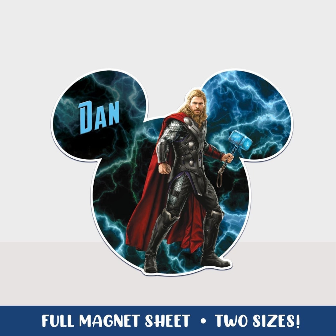 Disney Cruise Door Magnet, Thor Marvel Avengers Magnet, Thor Odinson ...