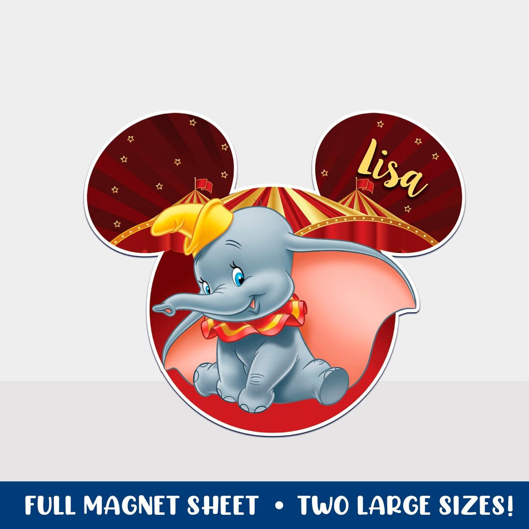 Dumbo Disney Cruise Door Magnet / Dumbo Mickey Ears - Etsy