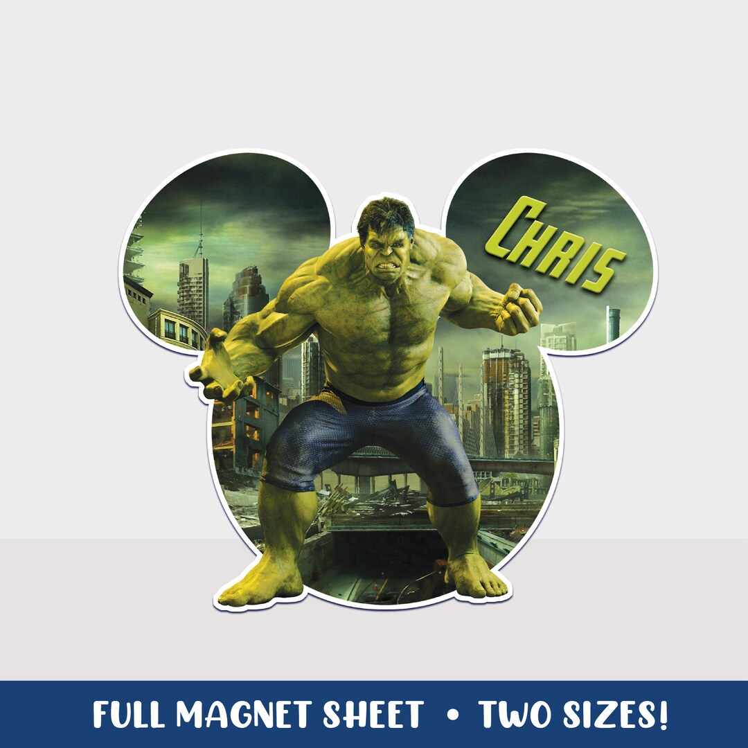 Hulk Avengers Disney Cruise Door Magnet, Marvel Avengers Magnet, Disney ...
