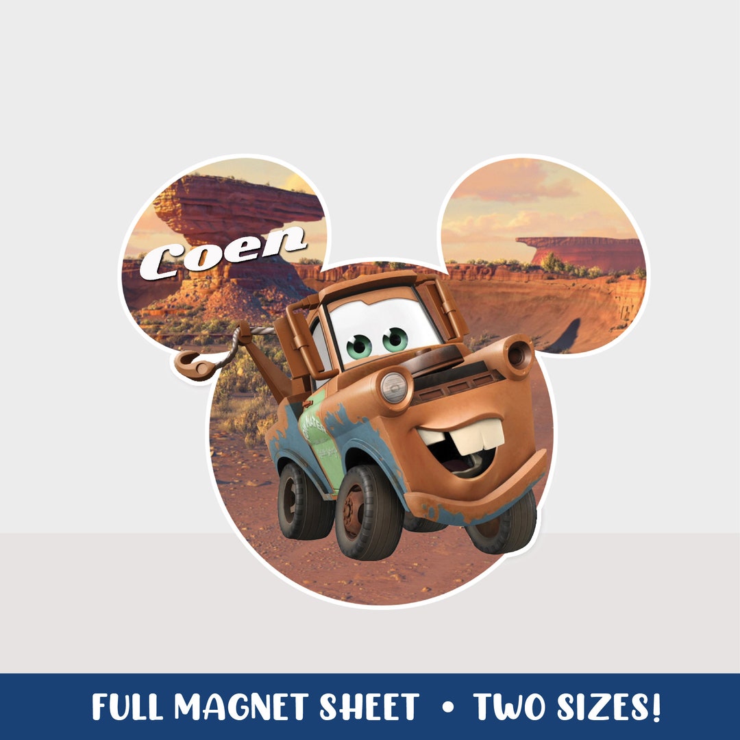 Tow Mater Disney Cruise Magnet, DCL Magnet, Disney Cars Magnet ...