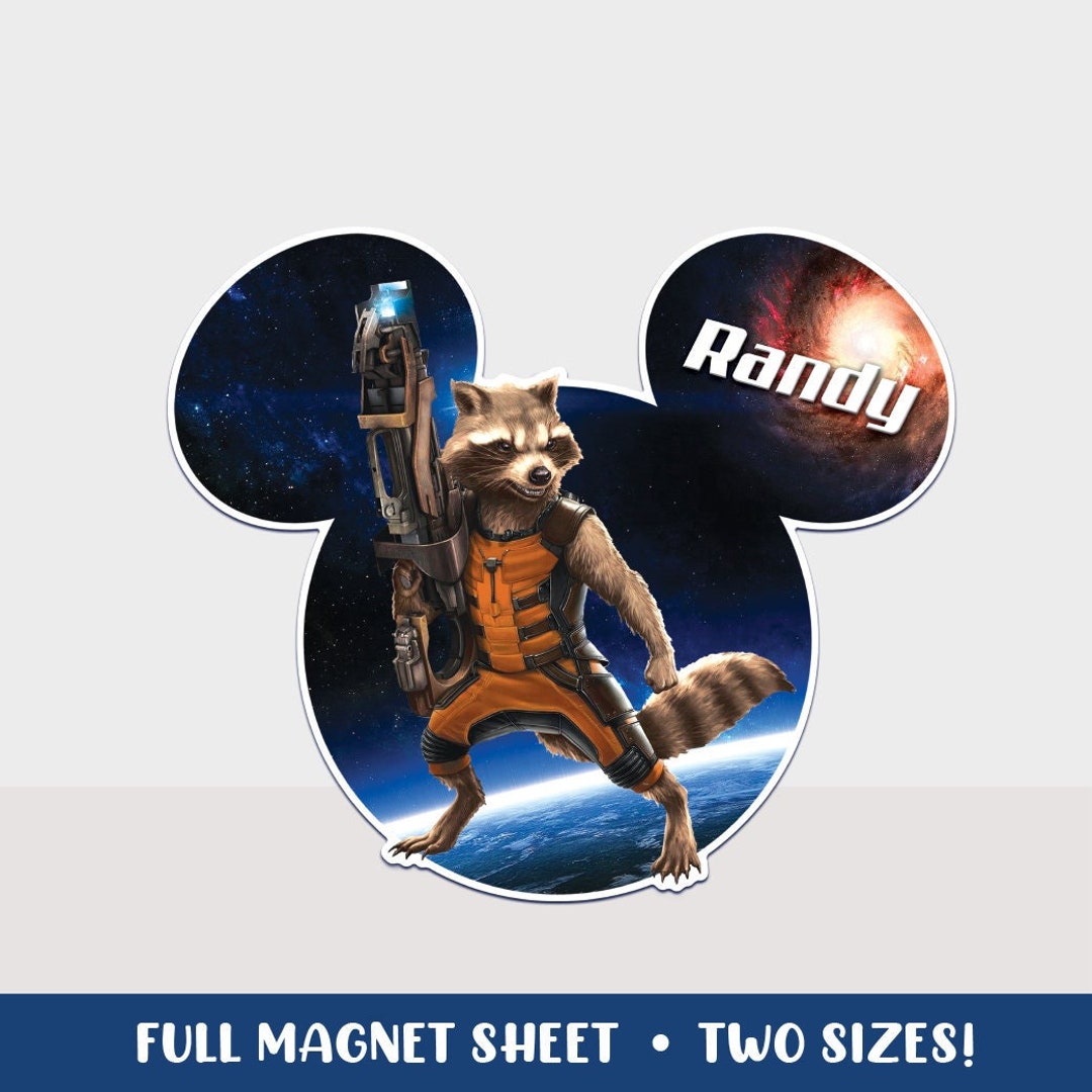 Disney Cruise Magnet, Rocket Magnet, Guardians of the Galaxy Magnet ...