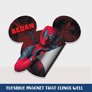 Deadpool Disney Cruise Door Magnet /deadpool Magnet Deadpool Dcl Magnet ...