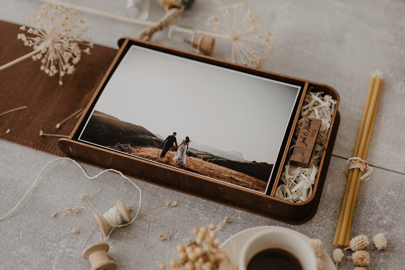 10 6x8 Wood Print Box 6x8 Photo Box for Photos and USB - Etsy