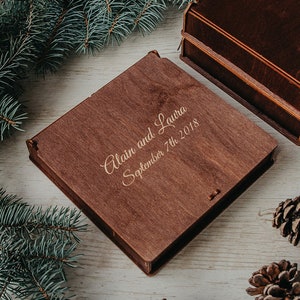 10 4x6 Wood Print Box 4x6 Photo Box for Photos and USB Drive | Etsy