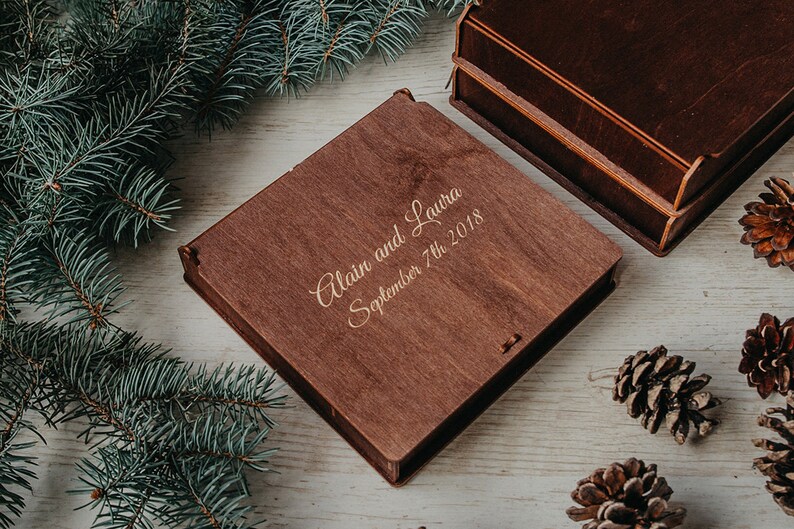 10 4x6 Wood Print Box 4x6 Photo Box for Photos and USB Drive | Etsy