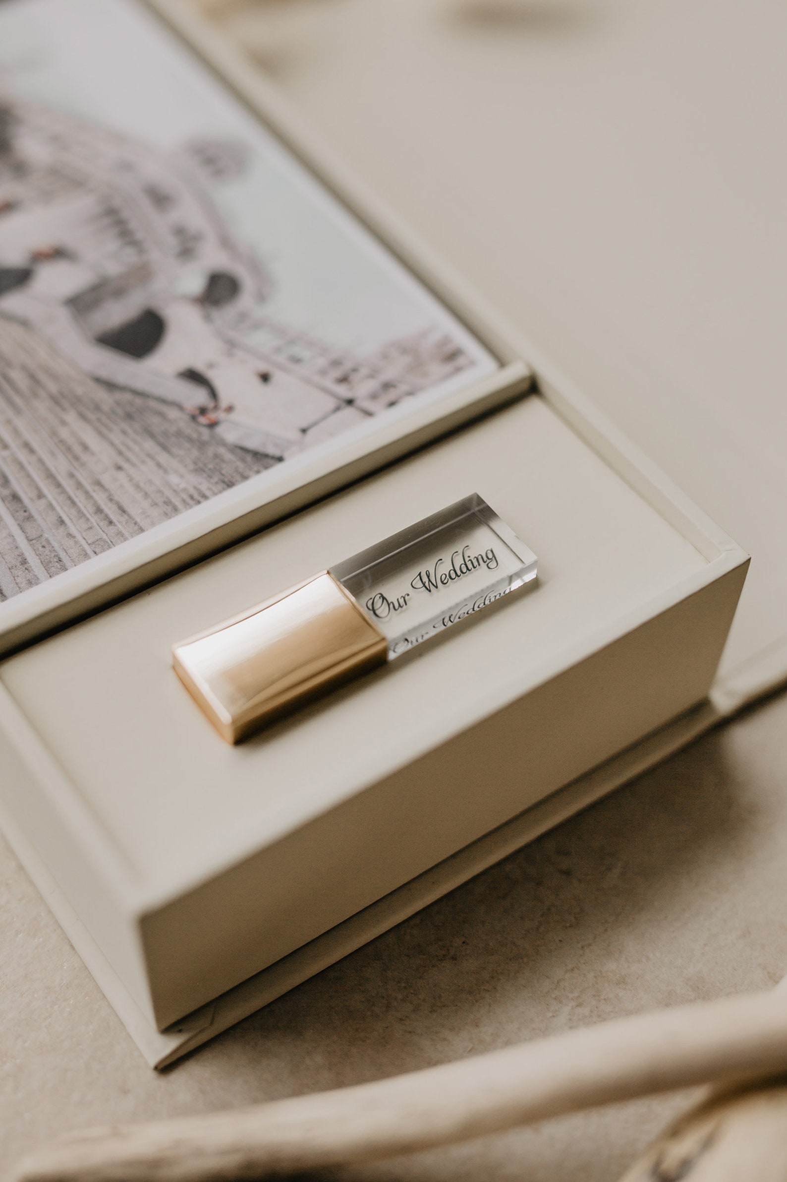 Personalized USB Box and Crystal USB Drive Wedding USB Box - Etsy