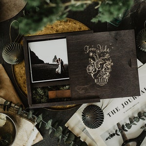 4x6 Wood Print Box | 4x6 Photo Box for Photos and USB Drive (15x10 Cm ...