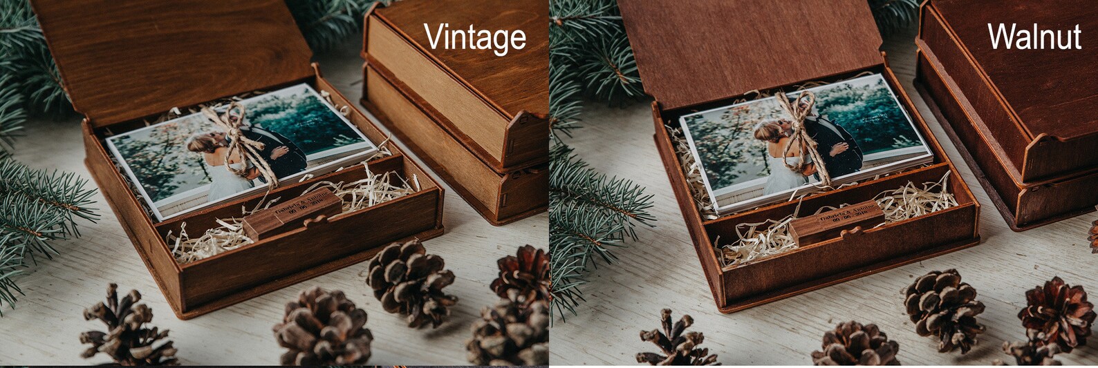 10 4x6 Wood Print Box 4x6 Photo Box for Photos and USB Drive | Etsy