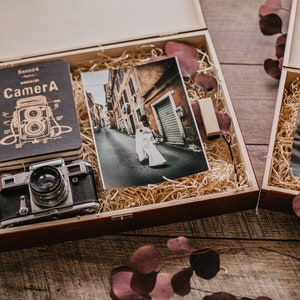 11x14 Wedding Album Box | Mahogany 35x28 Cm Photo Album Box | Wedding ...