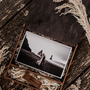 10 4x6 Wood Print Box 4x6 Photo Box for Photos and USB Drive - Etsy