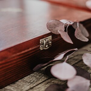11x14 Wedding Album Box | Mahogany 35x28 Cm Photo Album Box | Wedding ...