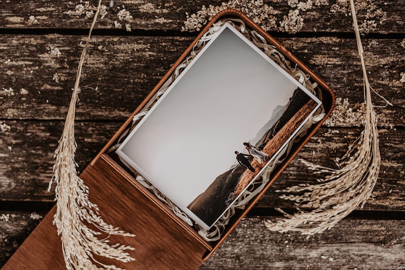 Wooden Photo Box for 4x6 Prints Engraved Wedding Photo Box - Etsy
