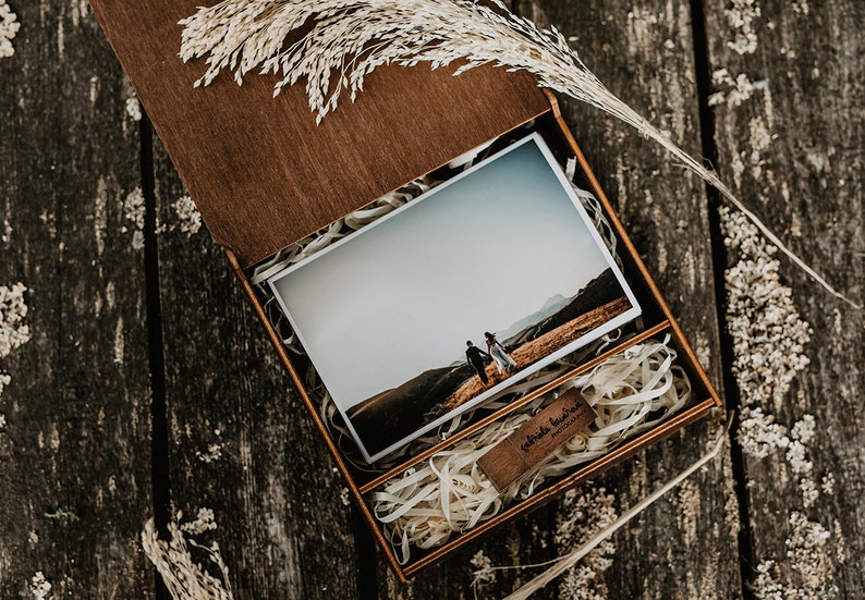 10 4x6 Wood Print Box 4x6 Photo Box for Photos and USB Drive - Etsy