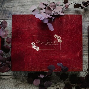 11x14 Wedding Album Box | Mahogany 35x28 Cm Photo Album Box | Wedding ...
