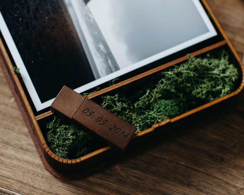 6x8 Wedding Album Box and USB Flash Drive 3.0 6x8 Box for | Etsy