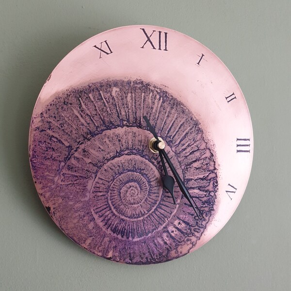 Copper Wall Clock - Etsy UK