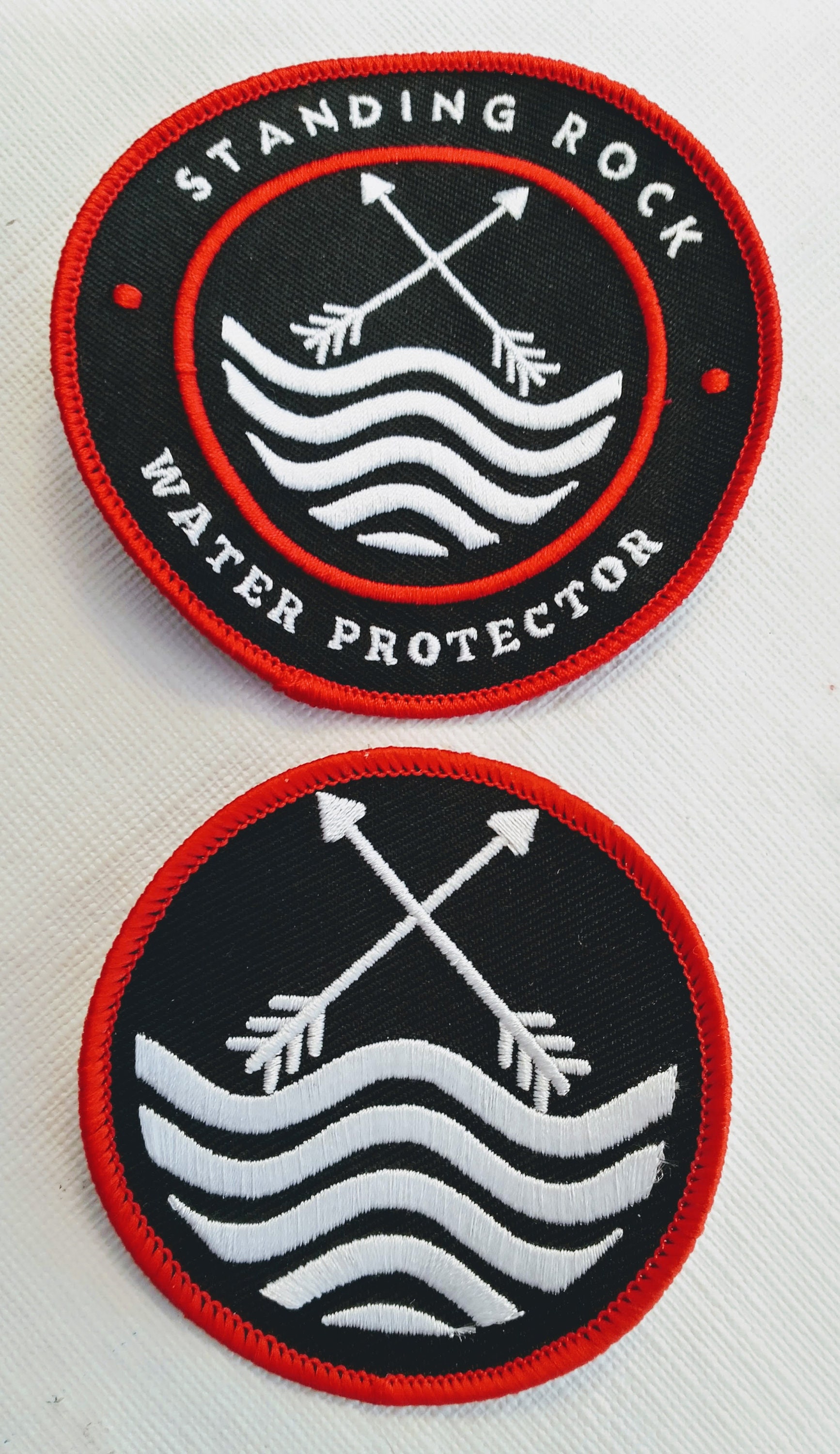 Patch for Standing Rock WATER PROTECTORS - 3.5" Embroidered Sew or Iron ...